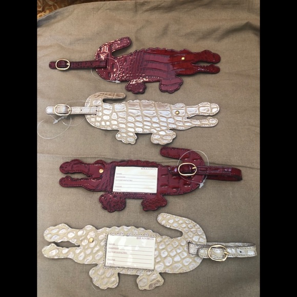 Brahmin | Accessories | Brahmin 2 Gator Luggage Tags | Poshmark